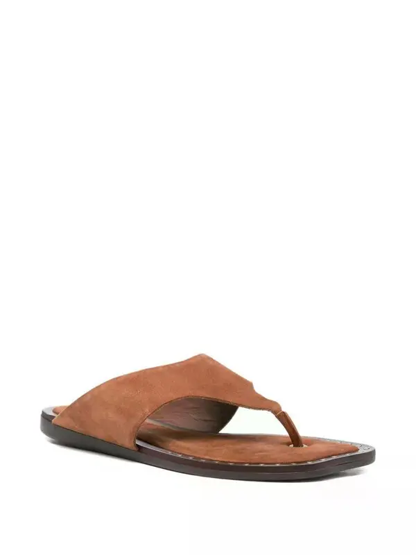 Ash Stud-embellished Thong Sandals - Brown