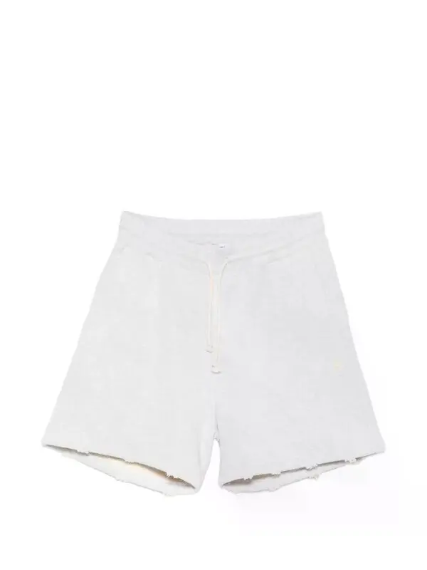 GOLDEN GOOSE Drawstring Frayed Shorts - Grey