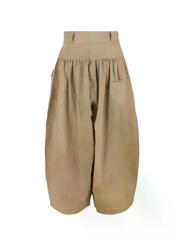 NICCOLO PASQUALETTI Pleated Trousers - Neutrals
