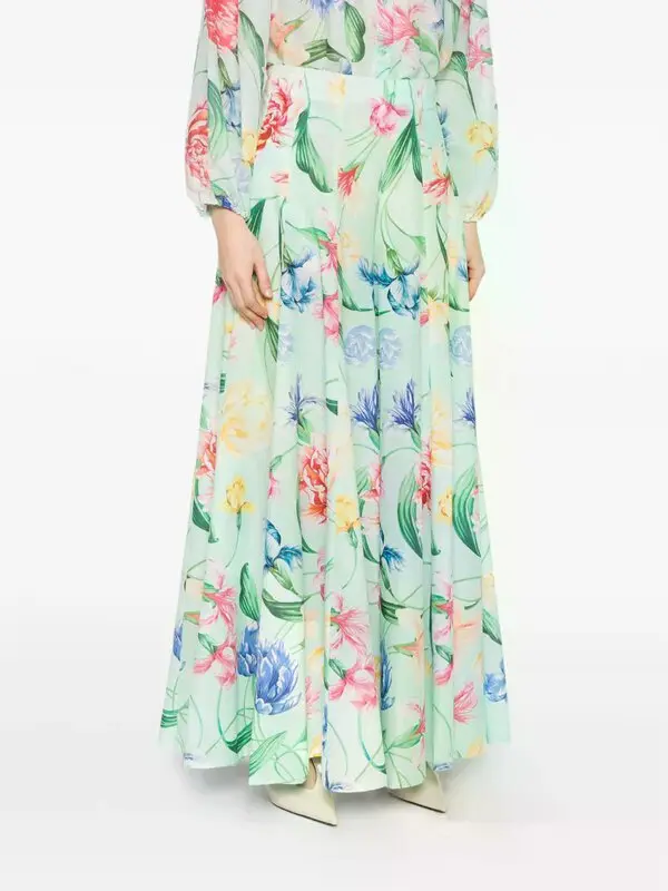 LAVI COUTURE Floral-print Palazzo Pants