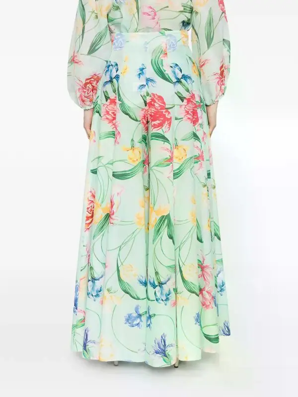 LAVI COUTURE Floral-print Palazzo Pants