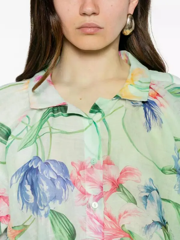LAVI COUTURE Floral-print Shirt