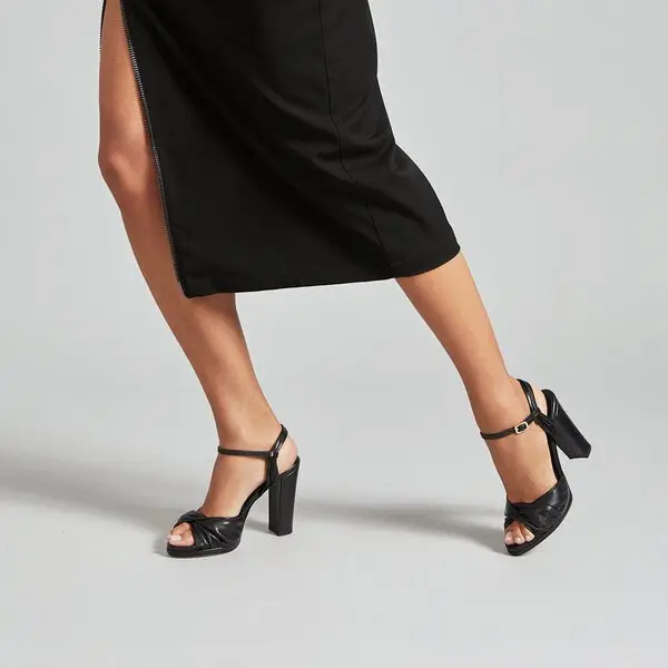 ELIZEE Simone Platform Sandal - Black