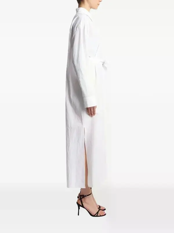 PT TORINO Emilia Belted Shirt Midi Dress