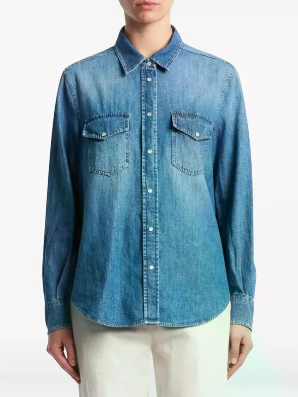 PT TORINO Washed Denim Shirt