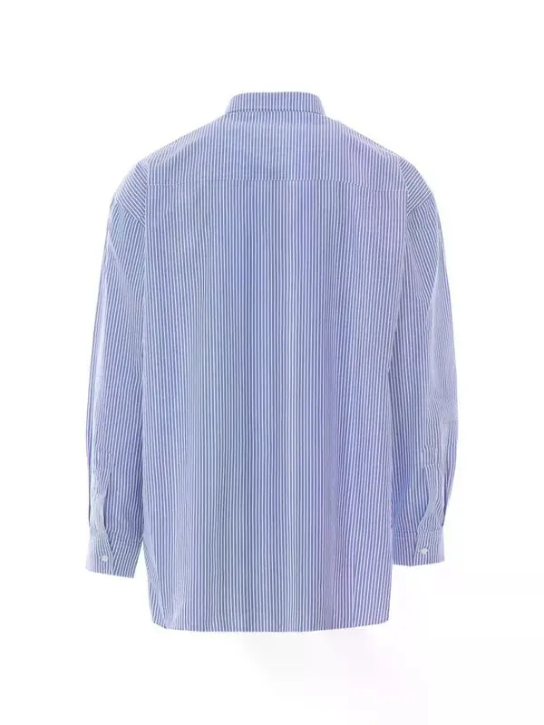 FAMILY FIRST Striped Heart-embroidered Shirt