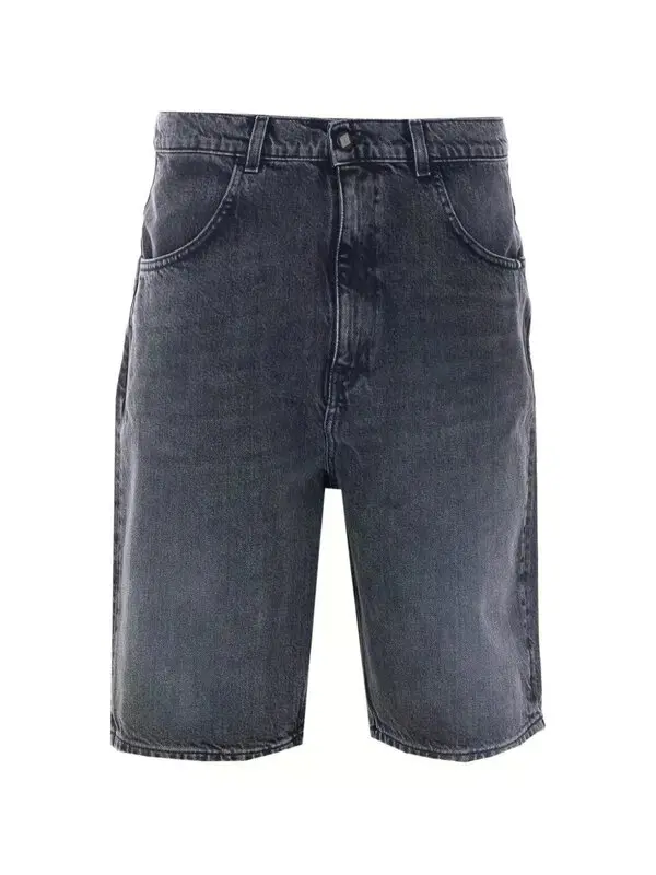 AMISH SUPPLIES Denim Wide Leg Shorts - Grey