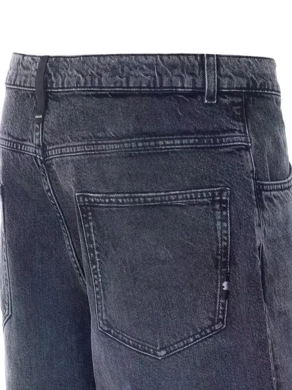 AMISH SUPPLIES Denim Wide Leg Shorts - Grey