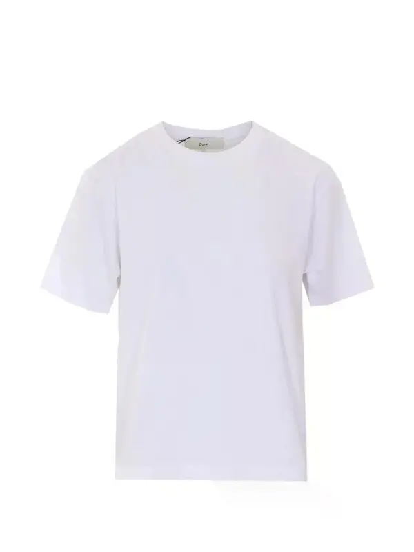 DUNST Logo-embroidered Loose-fit T-shirt - White