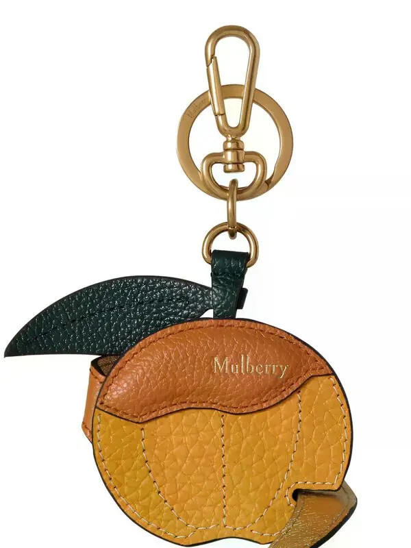 Mulberry Peeling Orange Keyring - Yellow