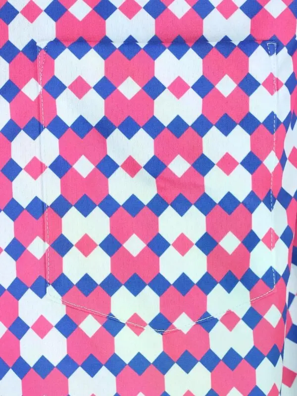 Comme Des Garçons Geometric-pattern Short-sleeve Shirt