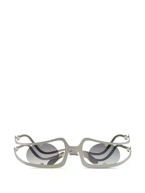 Henrik Vibskov Robyn Geometric-frame Sunglasses - Grey