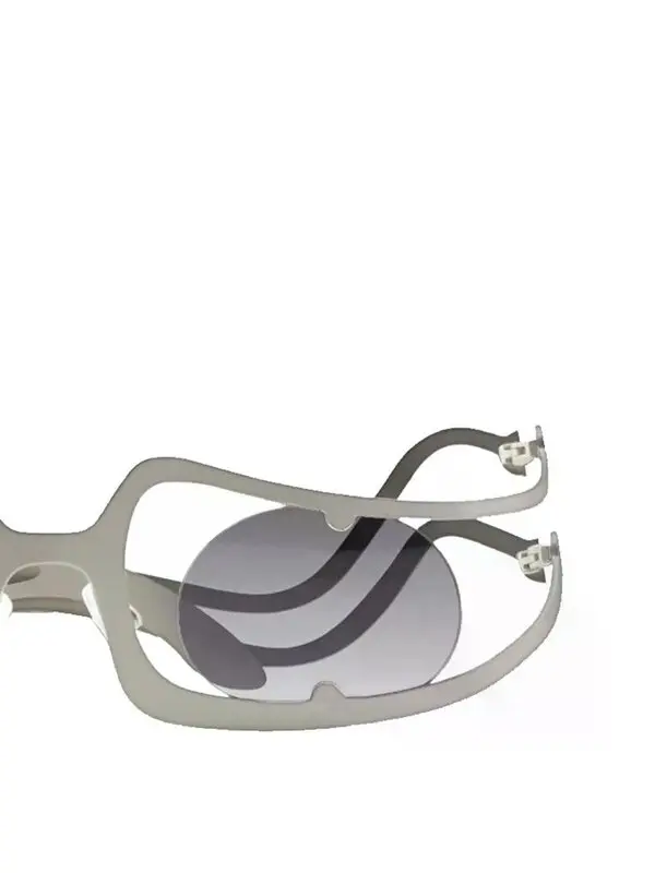 Henrik Vibskov Robyn Geometric-frame Sunglasses - Grey