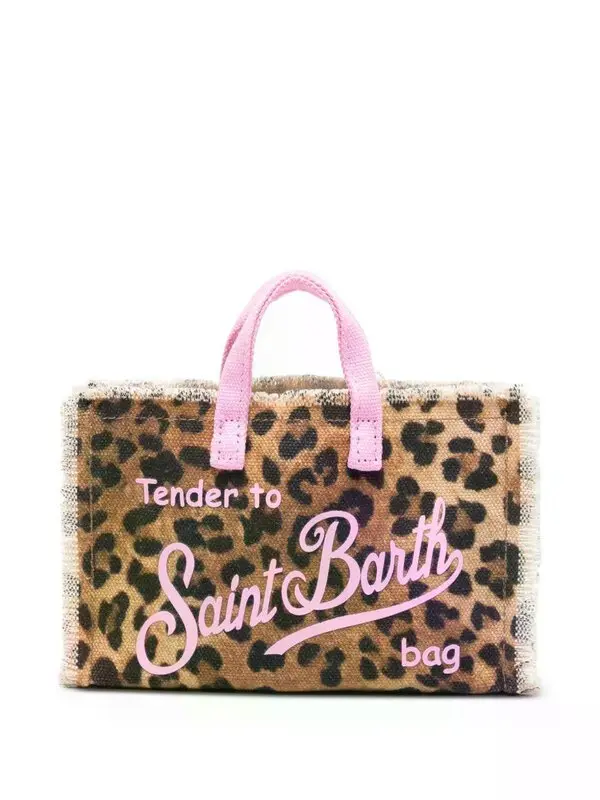 MC2 SAINT BARTH Leopard-print Phone Bag - Brown