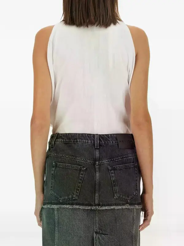 Alexander McQueen T-bar Ribbed Tank Top