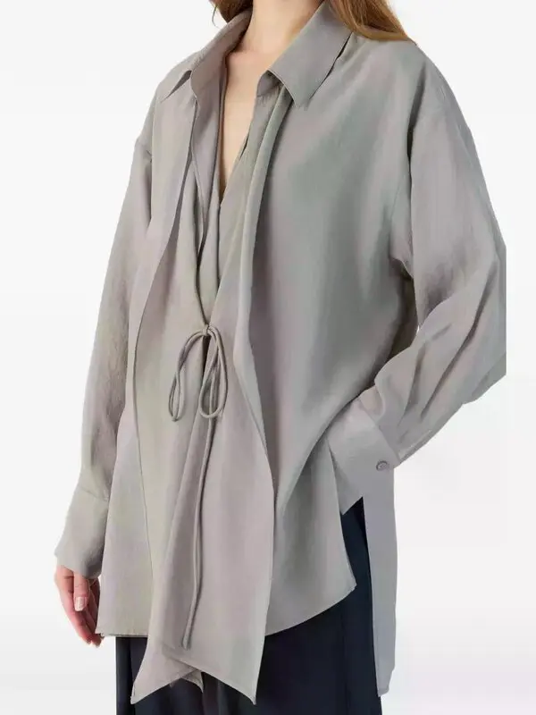 ELEH Tie-fastening Shirt