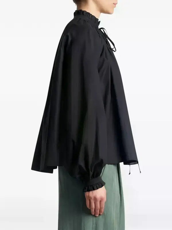 PT TORINO Claudia Ruffled Tie-fastening Blouse