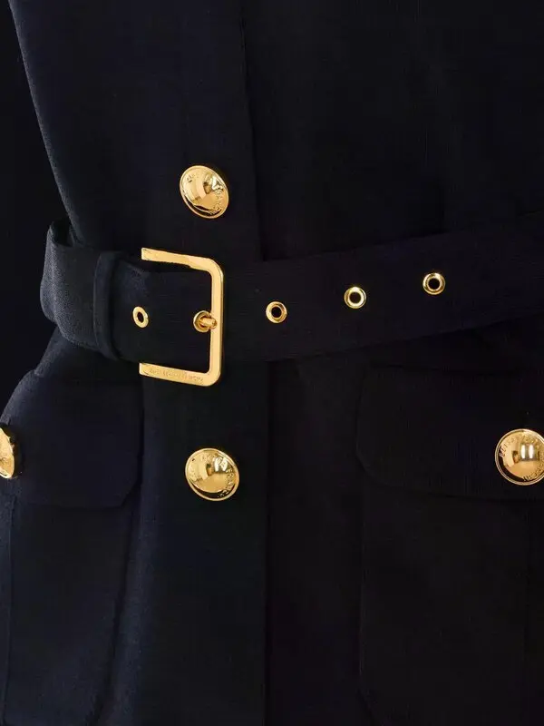 Elisabetta Franchi Belted Logo-button Jacket