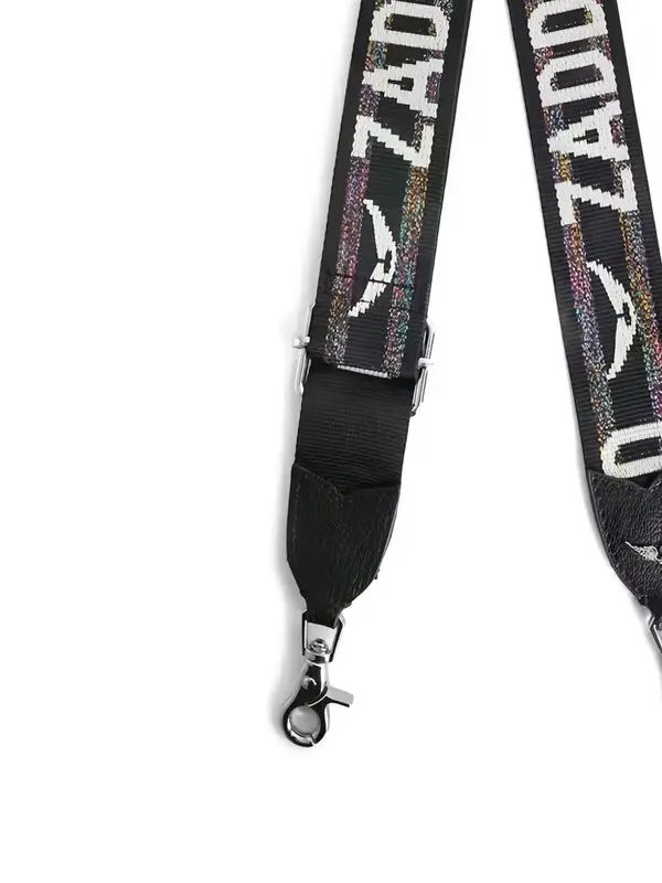 Zadig&Voltaire Glitter Intarsia Bag Strap - Black