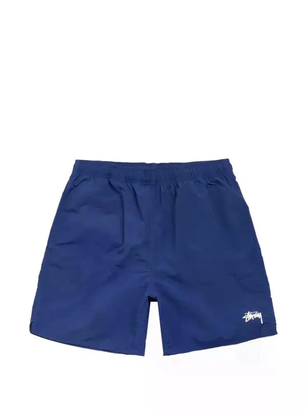 StÜssy Logo-print Swim Shorts - Blue