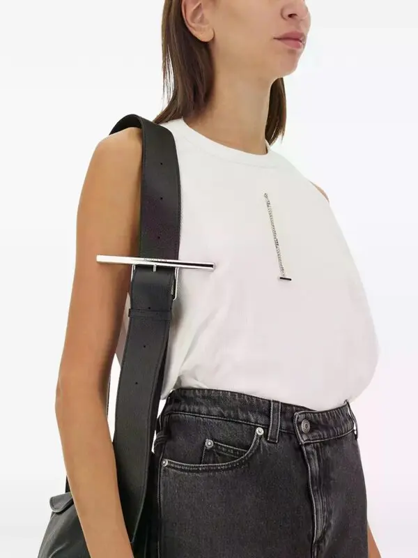 Alexander McQueen T-bar Ribbed Tank Top