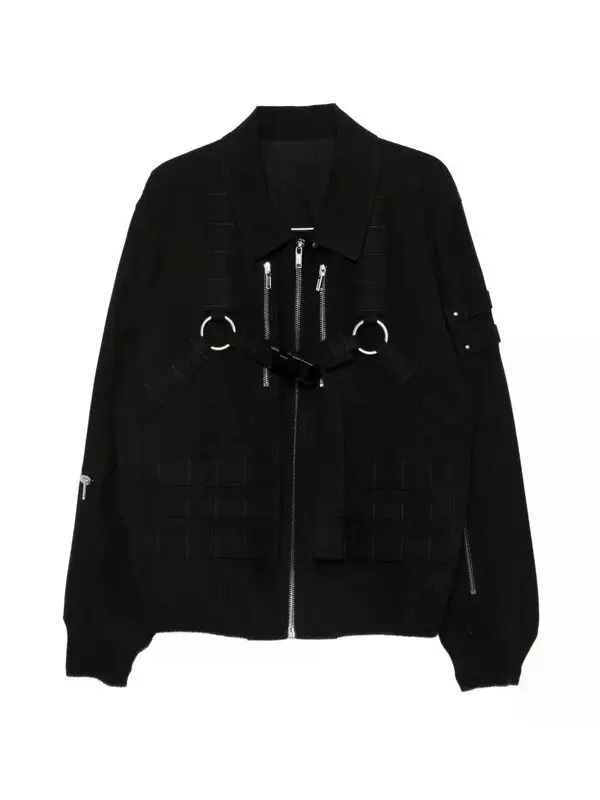 Rick Owens Harness Embellishment Zip-up Jacket