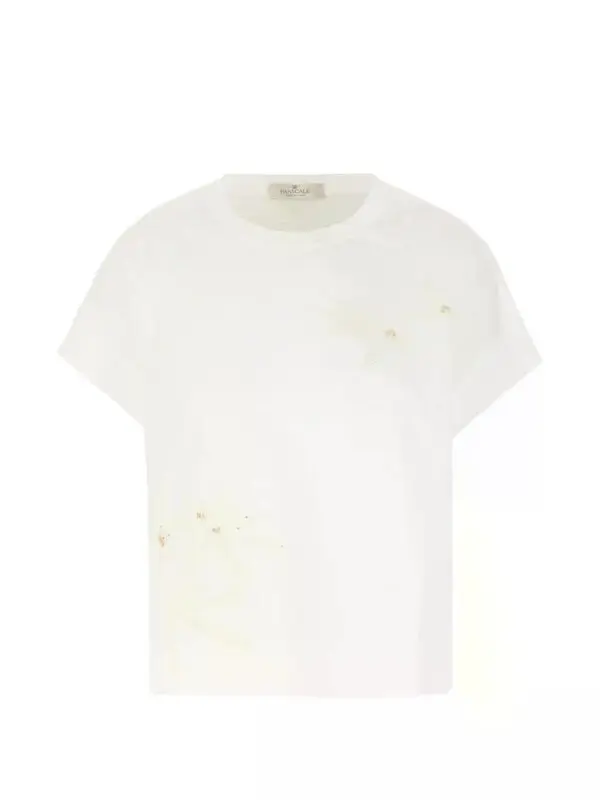 PANICALE Sequin-embellished Embroidered T-shirt