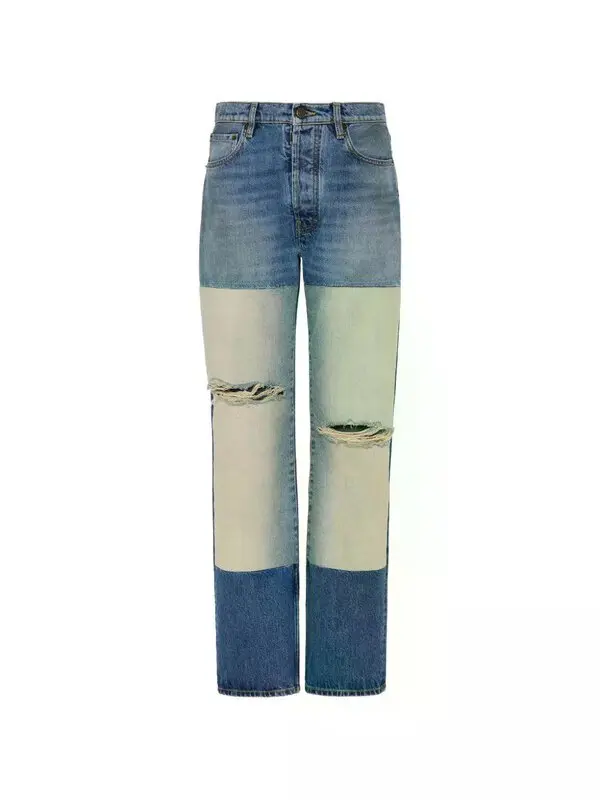 MAISON MARGIELA Distressed Patchwork Denim Jeans
