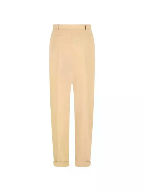 Saint Laurent Belted Pleated Trousers