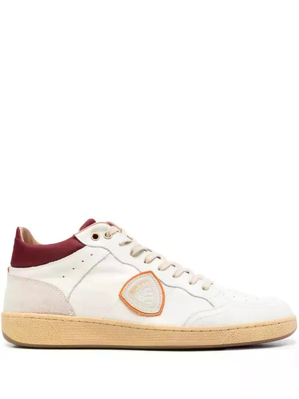 BLAUER. Logo Patch Lace-up Sneakers
