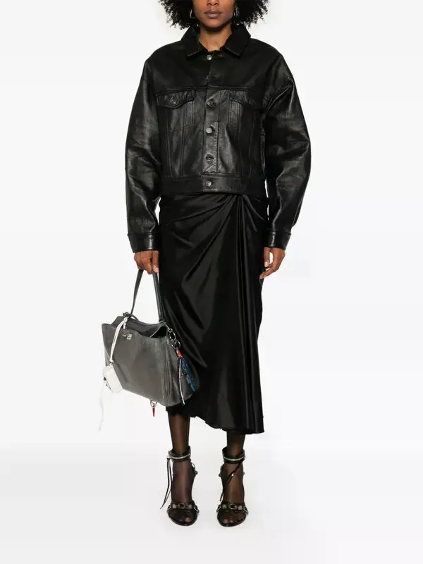 Balenciaga Leather Shirt Jacket