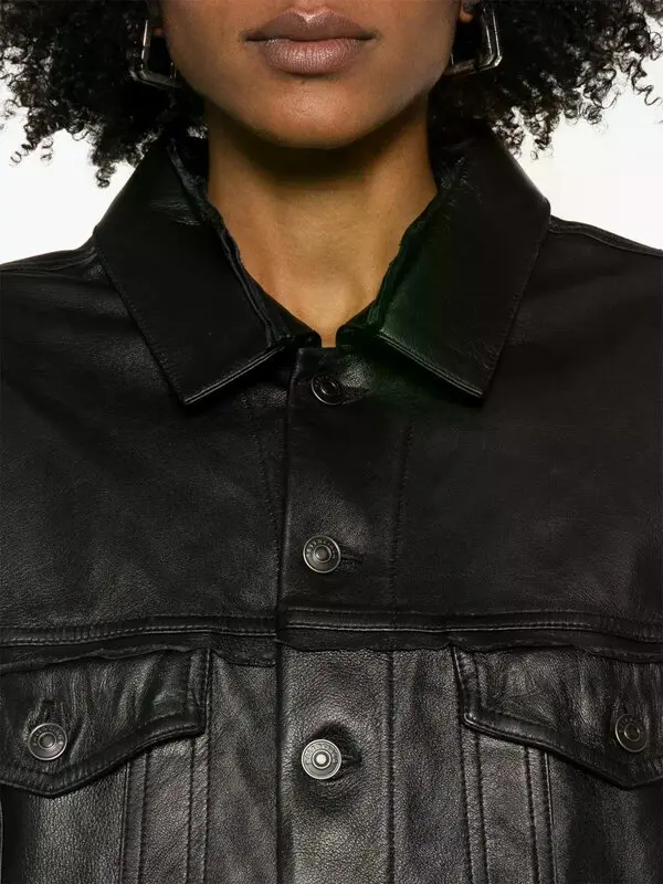 Balenciaga Leather Shirt Jacket
