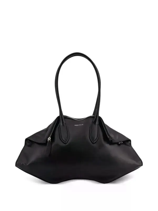 Alexander McQueen Manta Studded Leather Shoulder Bag