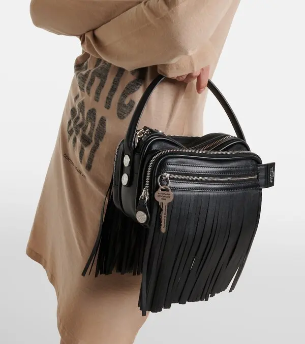 Acne Studios Camero Kit Medium Leather Shoulder Bag - Black