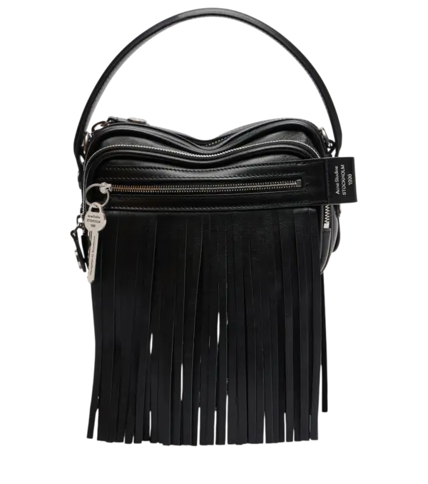 Acne Studios Camero Kit Medium Leather Shoulder Bag - Black