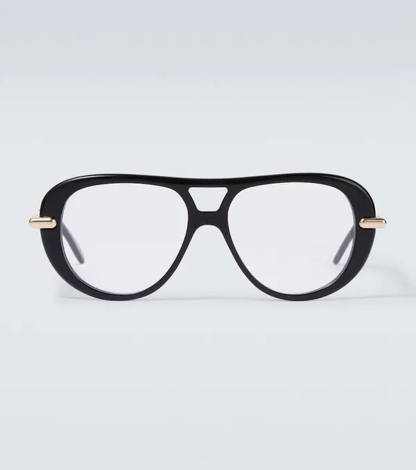 Loewe Logo Aviator Glasses - Black