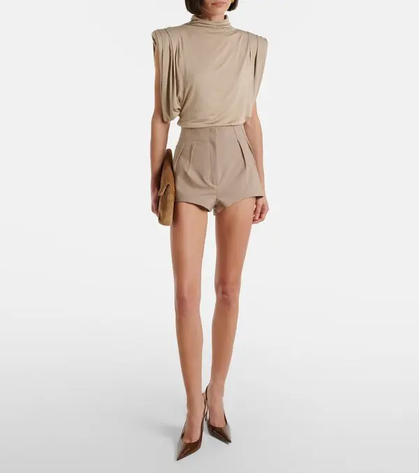 MUGLER Pleated Shorts