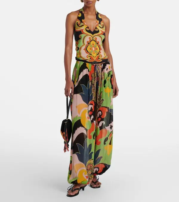 Etro Floral Silk Top