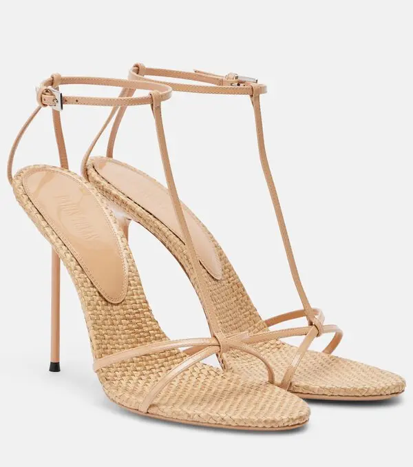 Paris Texas Lidia Leather Sandals - Beige