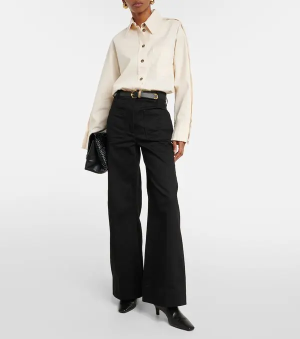 Victoria Beckham Oversized Cotton Shirt