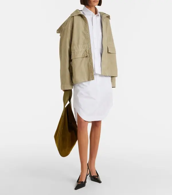 Victoria Beckham Oversized Cotton Shirt - White