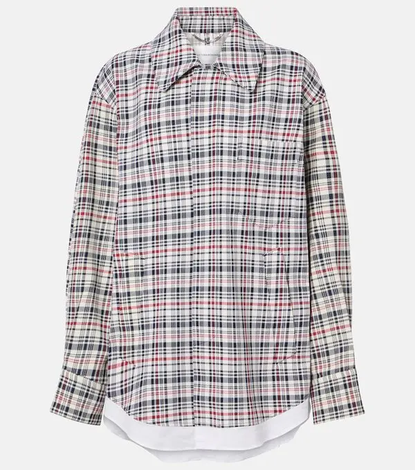 Victoria Beckham Checked Oversized Jacket - Multicoloured