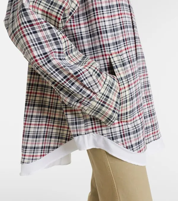 Victoria Beckham Checked Oversized Jacket - Multicoloured