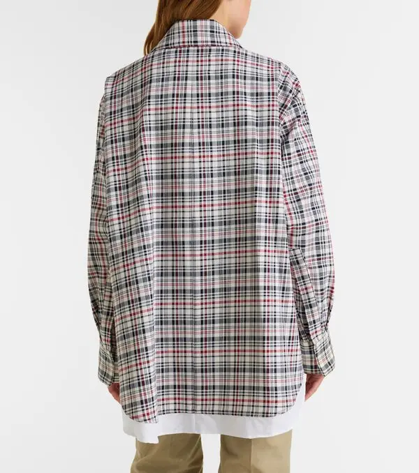 Victoria Beckham Checked Oversized Jacket - Multicoloured