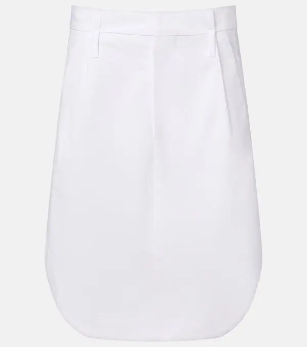 Victoria Beckham Cotton Cargo Skirt - White