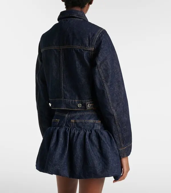 GANNI Cropped Denim Jacket