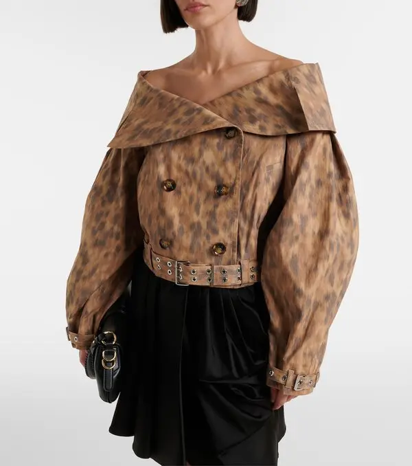 GANNI Printed Cotton-blend Jacket