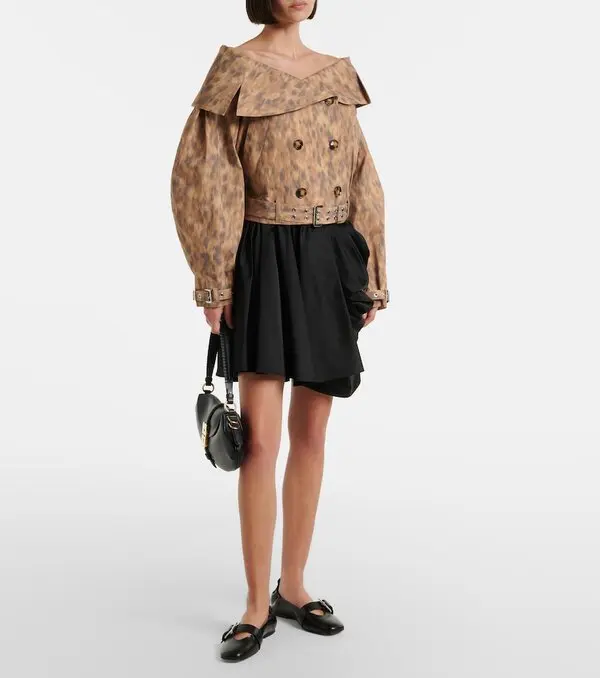 GANNI Printed Cotton-blend Jacket