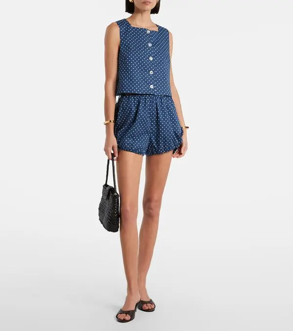 Posse Rosie Polka-dot Shorts - Blue