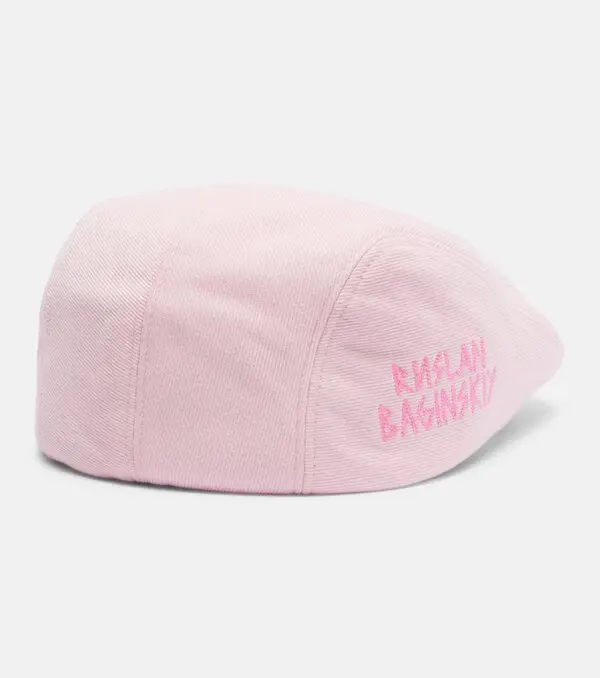 Ruslan Baginskiy Embroidered Newsboy Cap - Pink